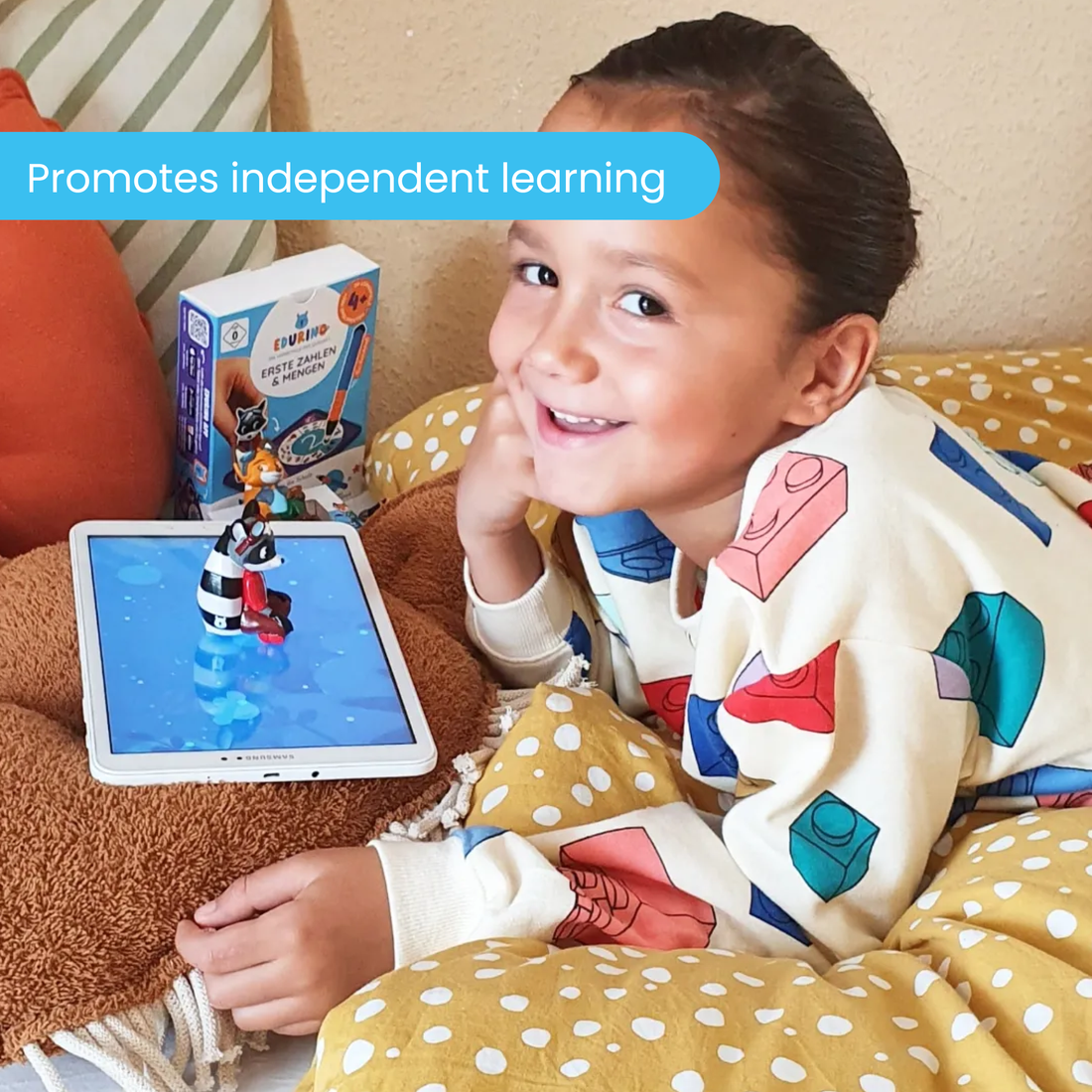 EDURINO Starter Set Age 4+ | Learn Maths & Shapes with Robin